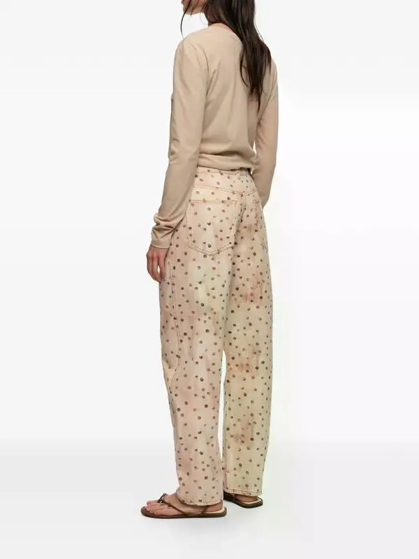 Bimba Y Lola Polka Dot Print Trousers