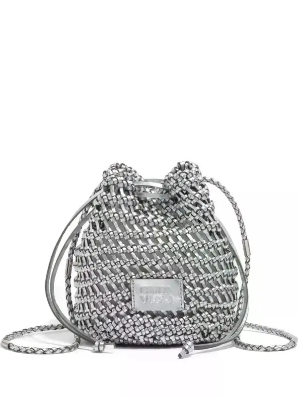 Bimba Y Lola Woven Mini Bag - Silver