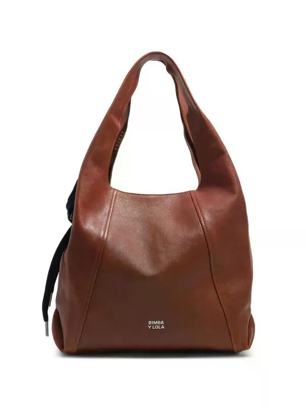 Bimba Y Lola Nappa Handle Shoulder Bag - Brown