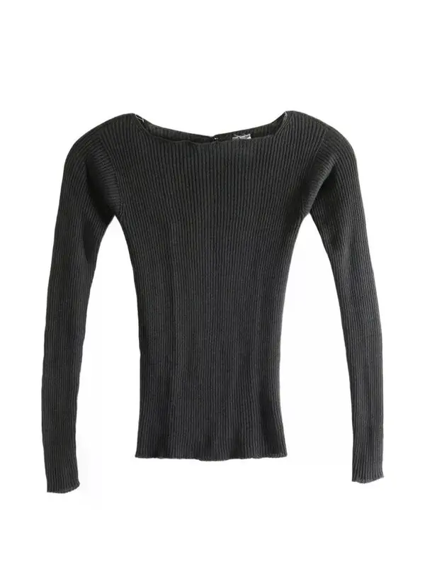 BASERANGE Ribbed Buttoned Sweater