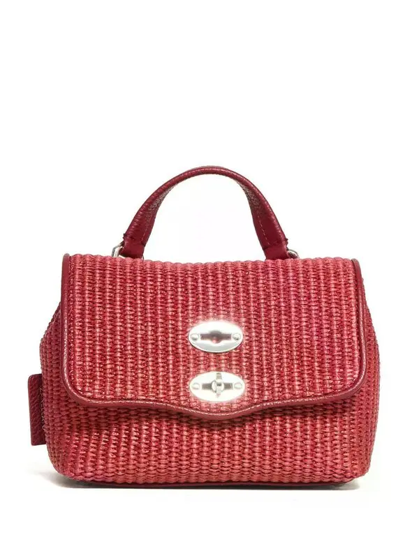 ZANELLATO Baby Postina® Raffia Tote Bag - Red