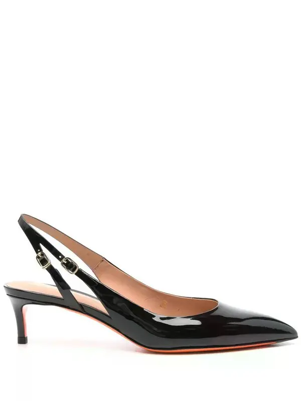 Santoni 45mm Audrey Pumps - Black