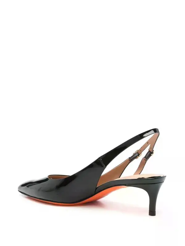 Santoni 45mm Audrey Pumps - Black