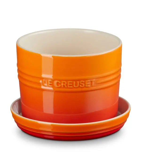 LE CREUSET Stoneware Herb Planter - Orange