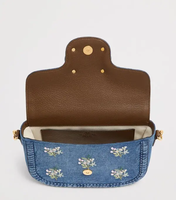 Valentino Garavani Embroidered Locò Shoulder Bag