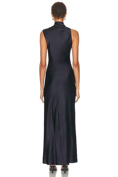 SRG Arden Silk Dress - Navy