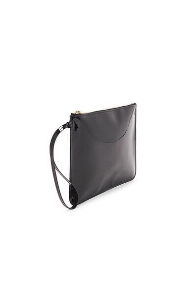 TOM FORD Patent Leather Zipped Wristlet Pouch - Black