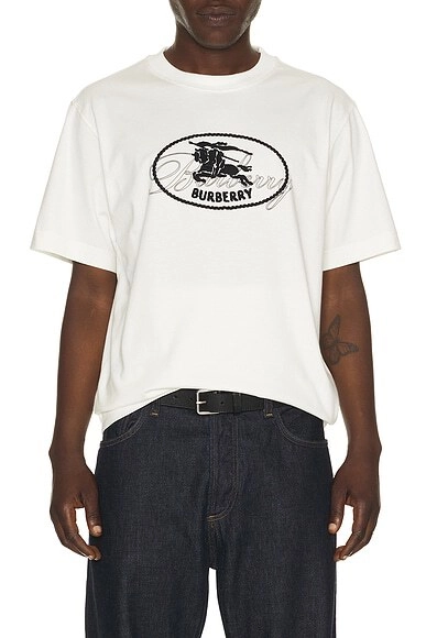 Burberry Ryan Script T-shirt - Chalk
