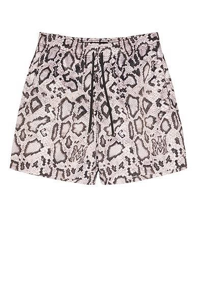 Amiri Snake Print Swim Trunks