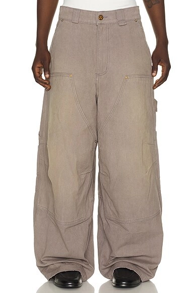 WILLY CHAVARRIA Stockton Double Knee Pant - Concrete