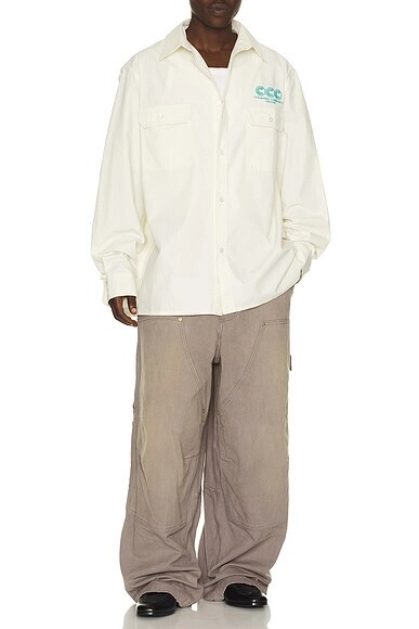 WILLY CHAVARRIA Stockton Double Knee Pant - Concrete