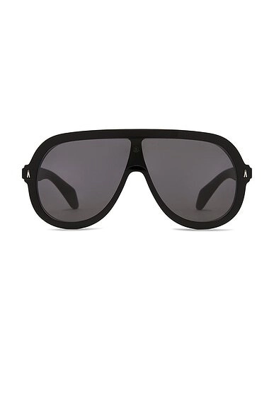 Moncler Sunsette Pilot Sunglasses - Black