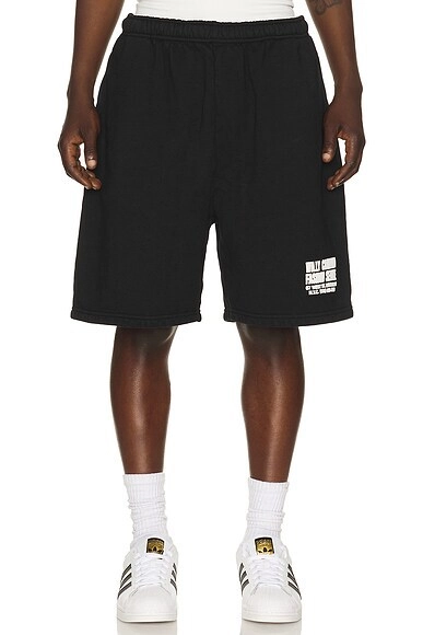 WILLY CHAVARRIA Fashion Services Buffalo Sweatshorts - Black