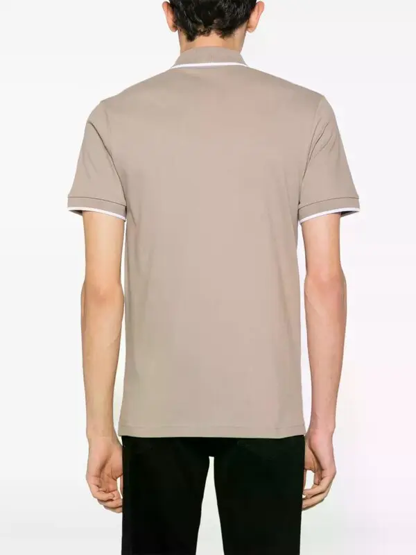 BOSS Logo-patch Piqué Polo Shirt
