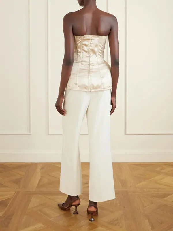 Magda Butrym Silk-satin Corset Top