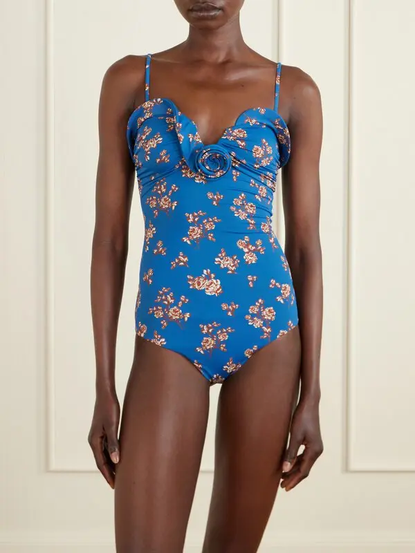 Magda Butrym Floral-print Swimsuit
