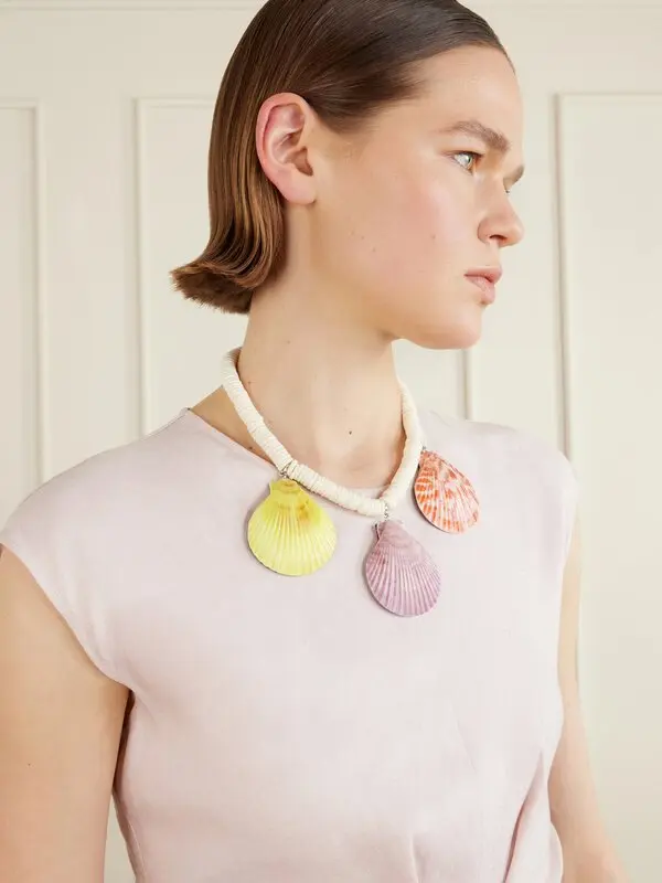 JULIETTA Exclusive Gold-tone Shell Beaded Necklace