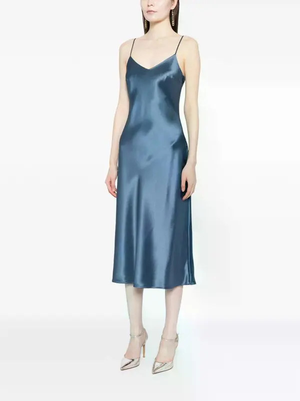 Cynthia Rowley Satin Dress - Blue