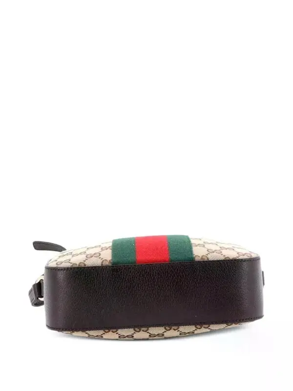 Gucci Bee Web Camera Bag Gg Canvas Crossbody Bag
