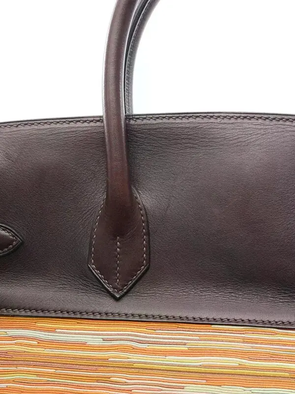 Hermès Veau Barenia And Vibrato Birkin Retourne 35 Handbag