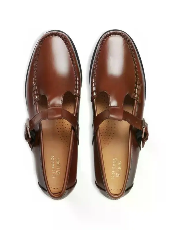 G.H.BASS Weejuns Mary Jane Loafers - Brown