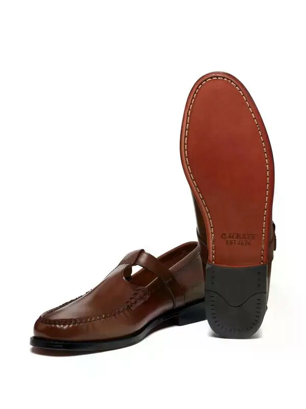 G.H.BASS Weejuns Mary Jane Loafers - Brown