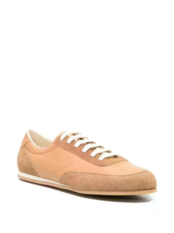 COMMON PROJECTS Suede Panelled Lace-up Sneakers - Neutrals