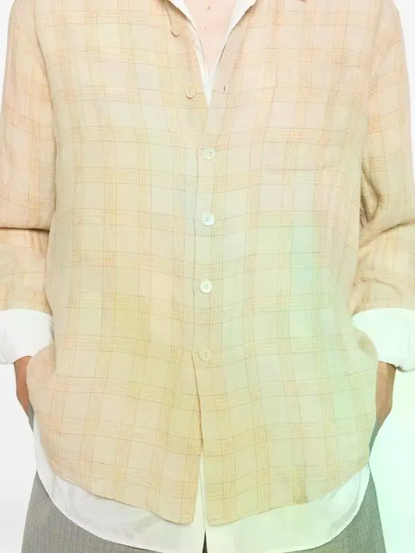 Our Legacy Checked Linen Shirt