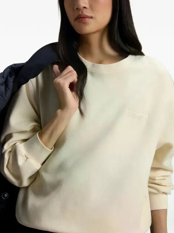 Woolrich Crew-neck Sweatshirt With Embroidered Logo