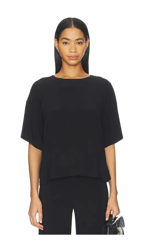 Norma Kamali Lifestyle Short Sleeve Boxy T-shirt