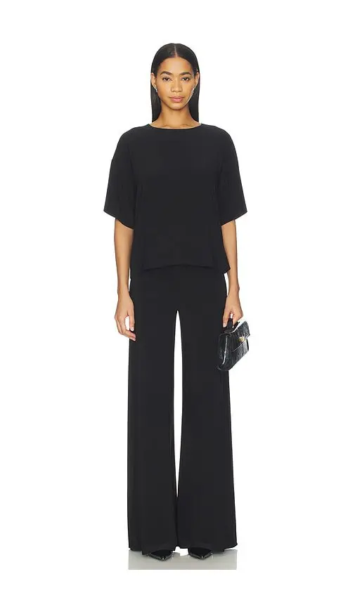 Norma Kamali Lifestyle Short Sleeve Boxy T-shirt