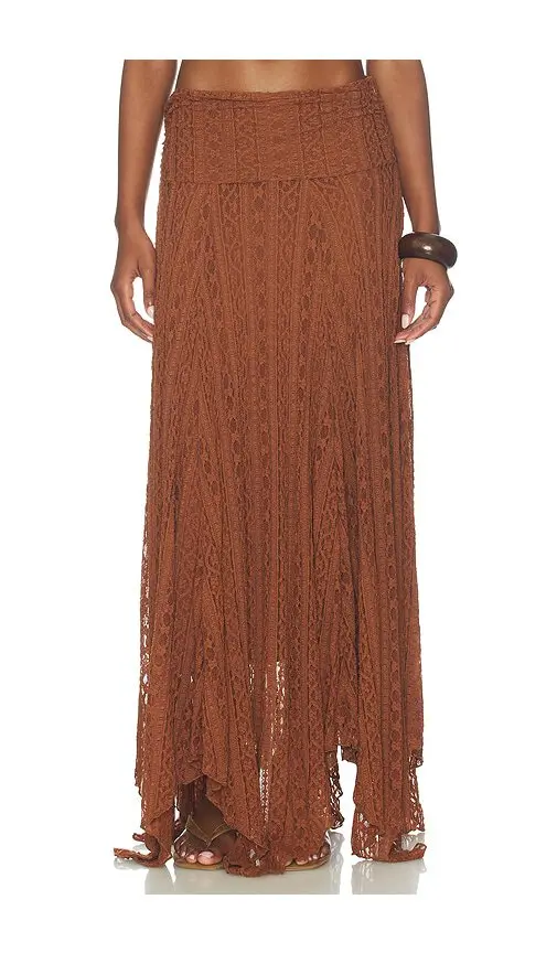 MORE TO COME Karina Maxi Skirt In . Also - Brown