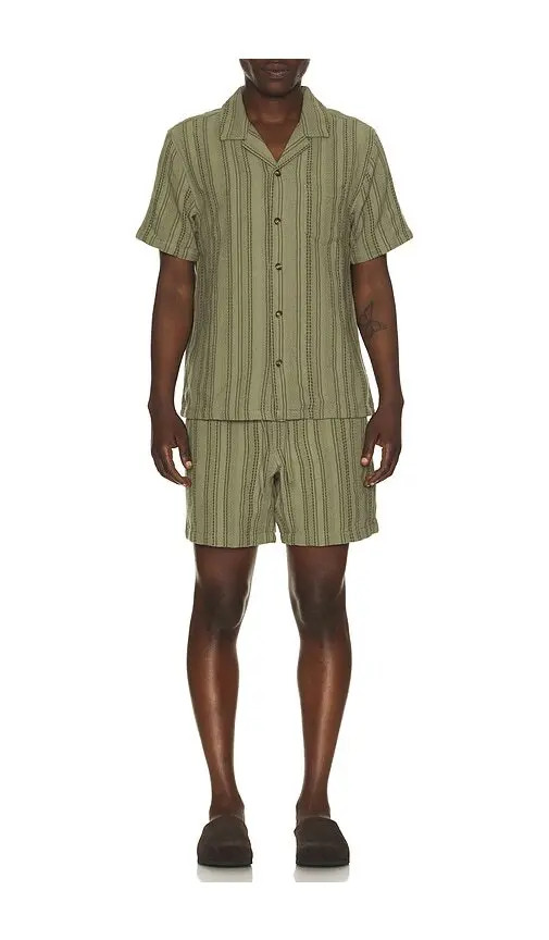 Marine Layer Dobby Resort Shirt In . Also