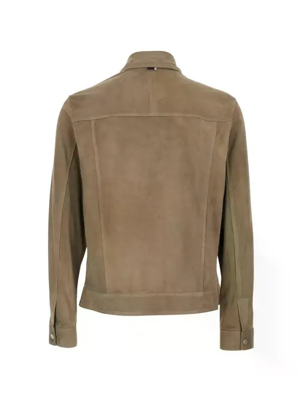 LOW BRAND Suede Shirt Jacket