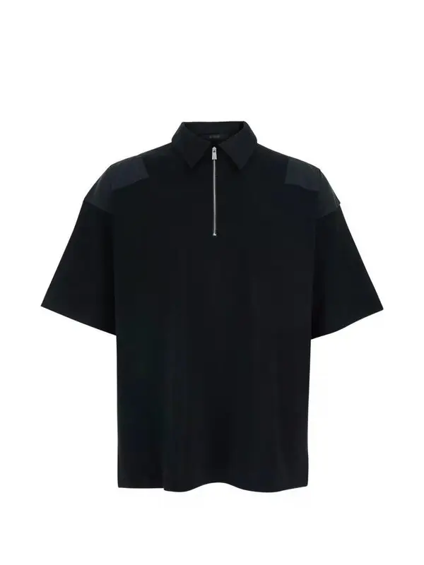 TATRAS Half-zip Polo Shirt - Black