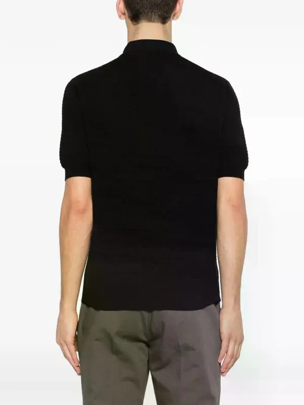 FILERIA Short-sleeve Polo Shirt - Black