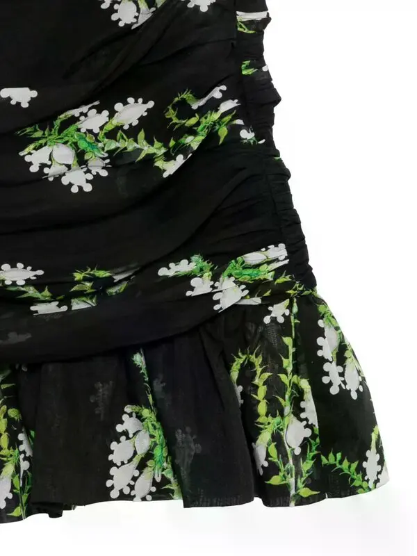 Cynthia Rowley Floral-print Silk Mini Skirt