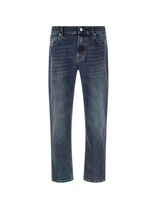 DEPARTMENT 5 Contrast Stitching Straight Leg Jeans