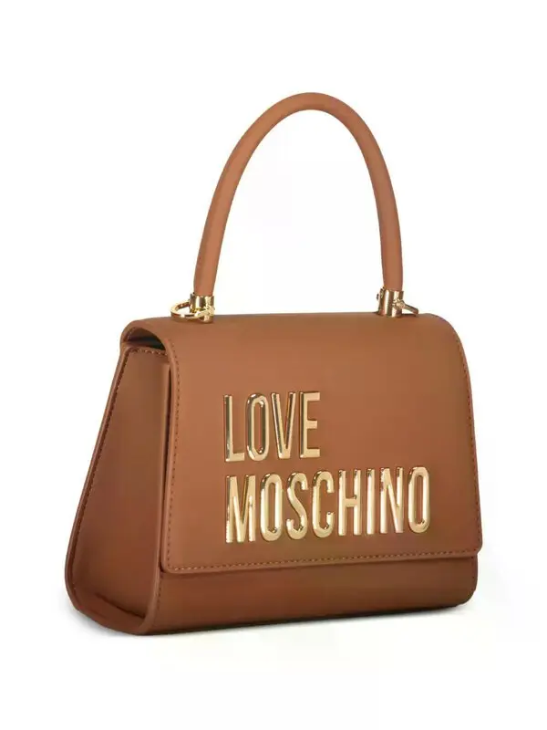 Moschino Golden Logo Tote - Neutrals