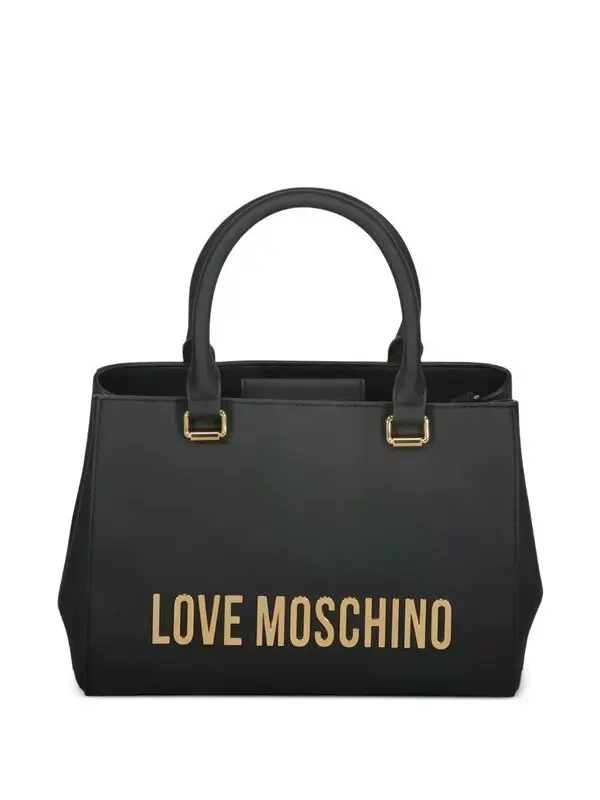 Moschino Logo Tote - Black
