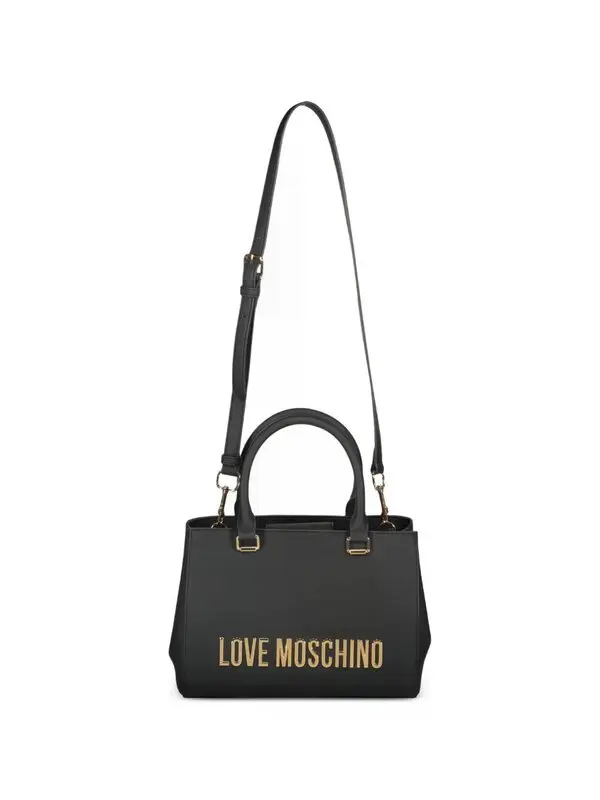 Moschino Logo Lettering Rigid Tote Bag