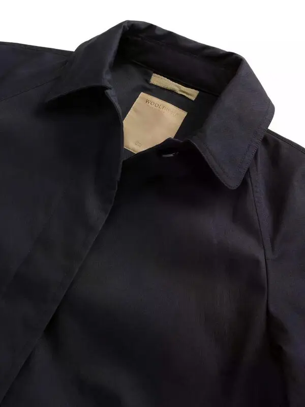 Woolrich Raglan Sleeve Coat With Classic Collar