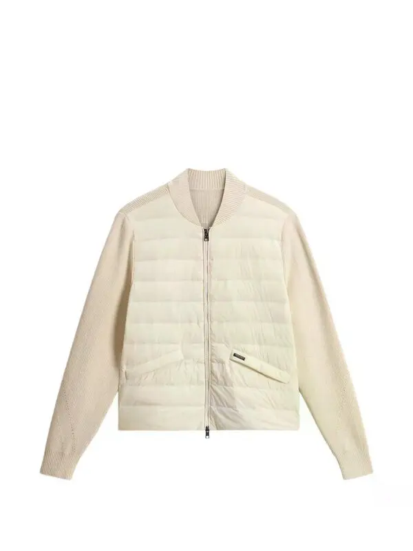 Woolrich Hybrid Bomber Jacket With Quilted Front