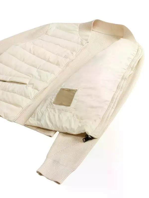 Woolrich Hybrid Bomber Jacket With Quilted Front