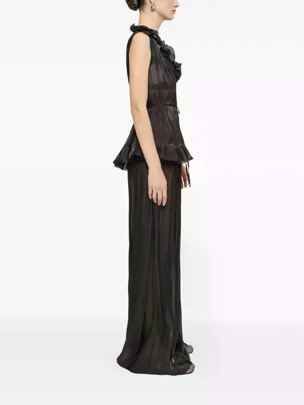 NISSA Ruffled Drawstring Trousers