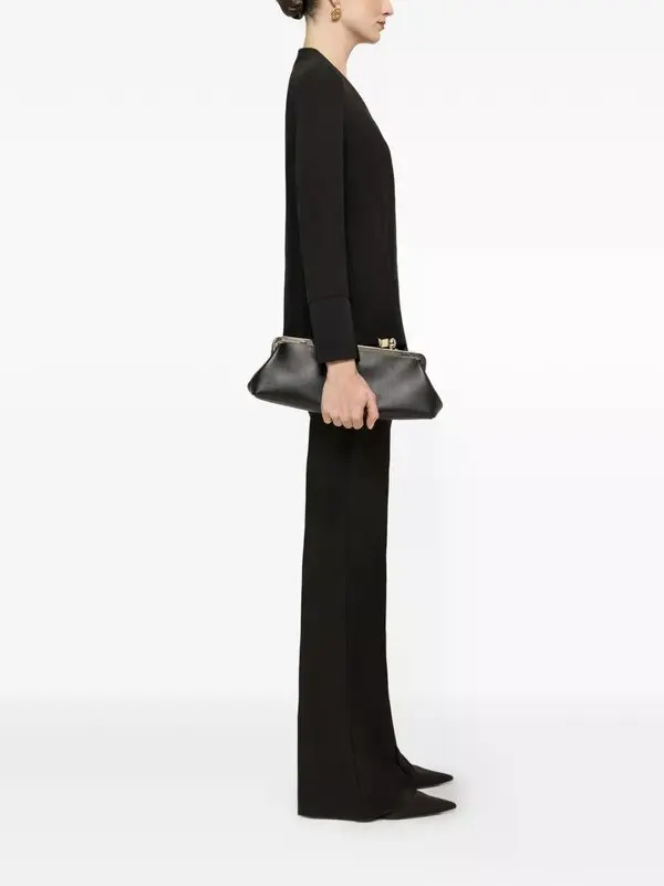 NISSA V-neck Panelled Long Sleeve Top
