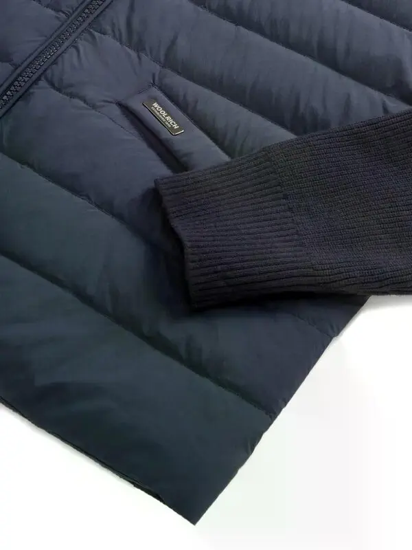 Woolrich Quilted Bomber Jacket With Zip Fastening