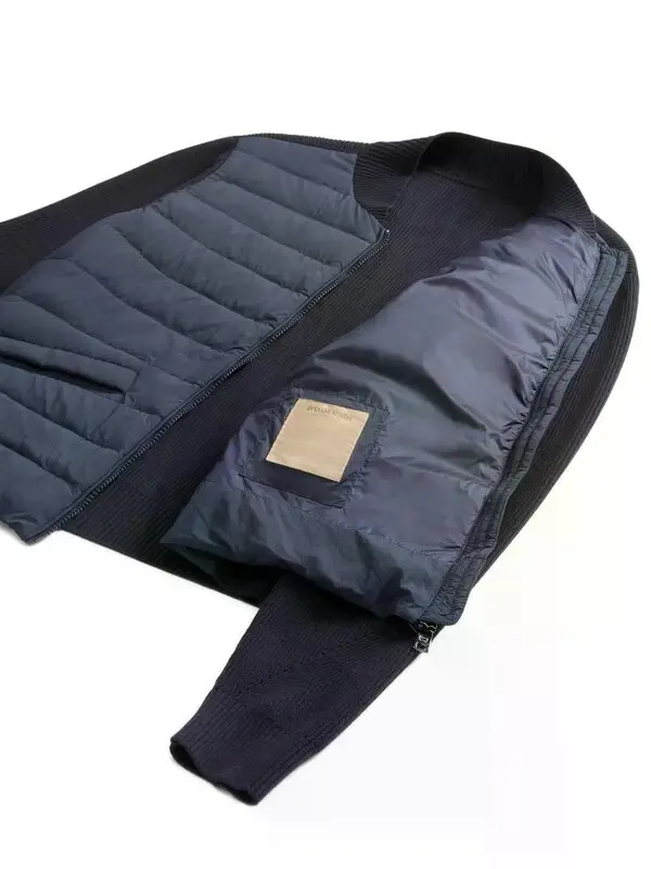 Woolrich Quilted Bomber Jacket With Zip Fastening