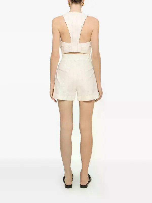 NISSA High-waisted Striped Shorts