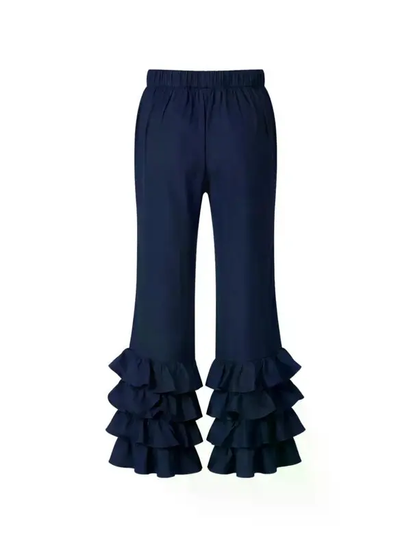 NOUVELLE SILK95FIVE Ruffled Hem Trousers